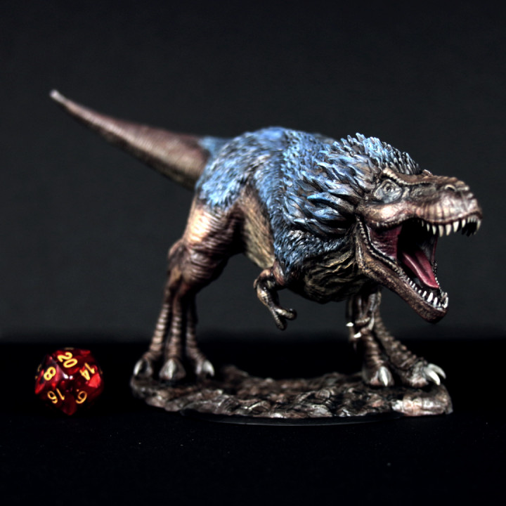 3D Printable Feathered Trex by clynche art