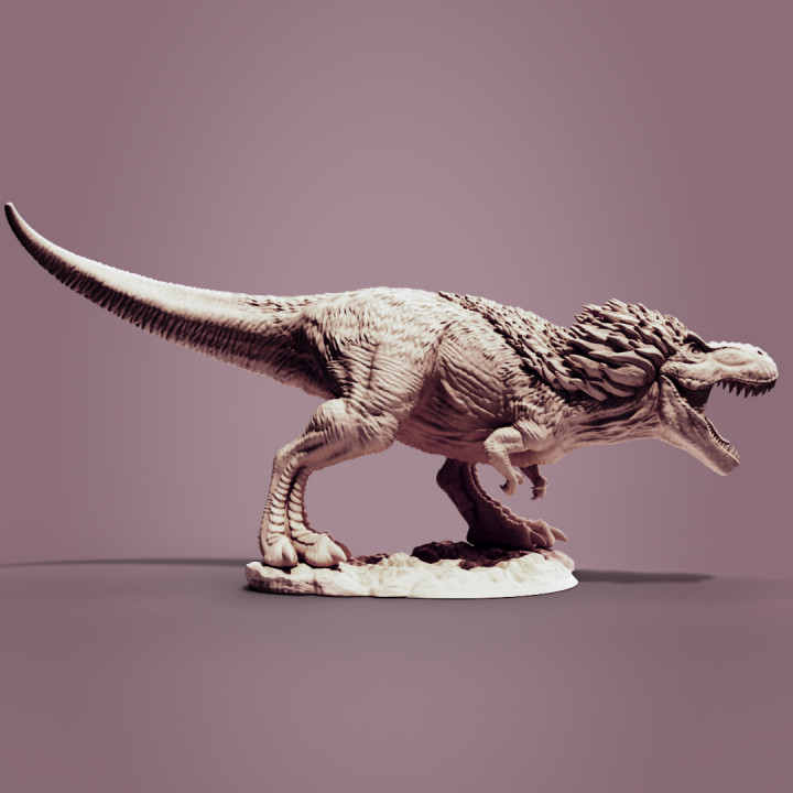 3D Printable Feathered Trex by clynche art