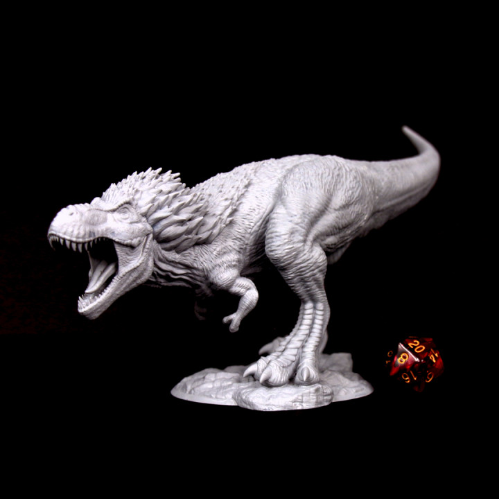 3D Printable Feathered Trex by clynche art
