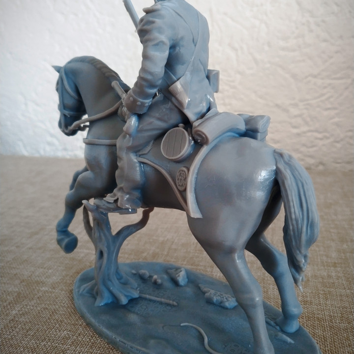 3D Printable Richard Sharpe Rifleman on horseback by Rudolf Arendt