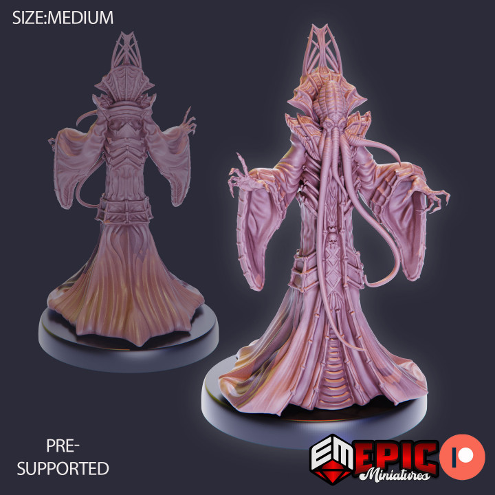 3D Printable Mind Overlord Set / Psionic Tentacle / Brain Eater Flayer / Classic Encounter by ...