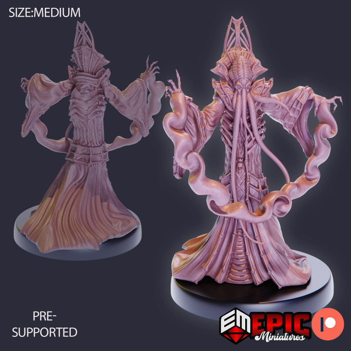 3D Printable Mind Overlord Set / Psionic Tentacle / Brain Eater Flayer / Classic Encounter by ...