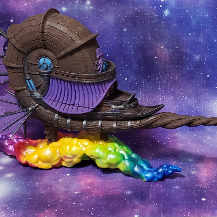 3D Print of Nautiloid Air Ship / Space Spelljammer / Mind Eater ...