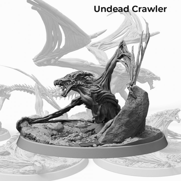 3D Printable Undead Crawler - Presupported by Printomancer