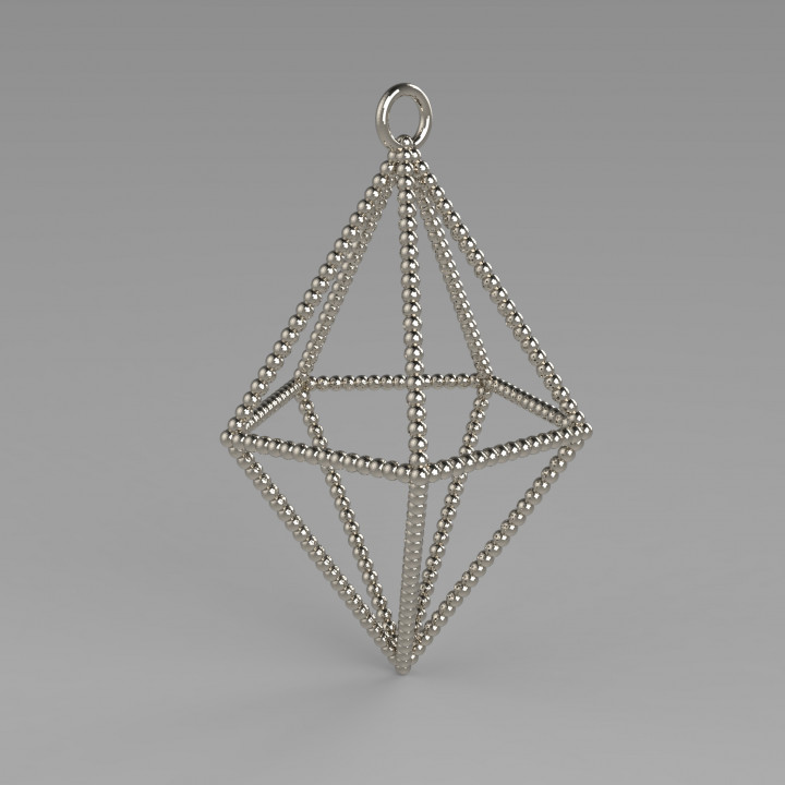 3D Printable diamond necklace by muguet