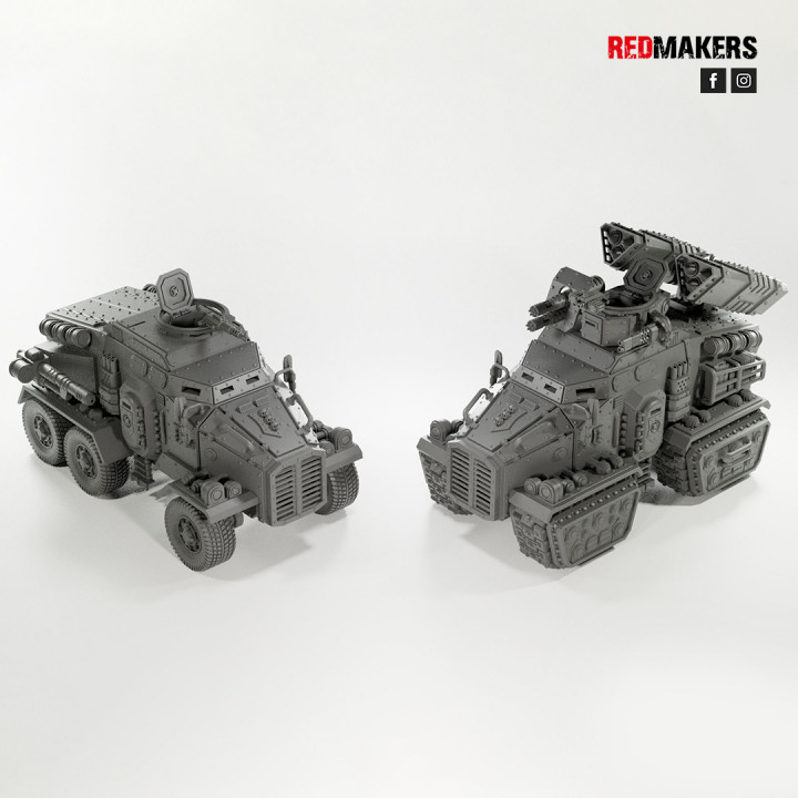 3D Printable Imperial military force Heavily armored vehicle by RedMakers