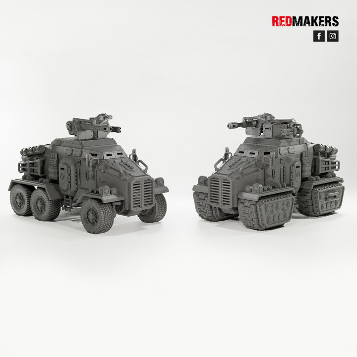 3D Printable Imperial military force Heavily armored vehicle by RedMakers