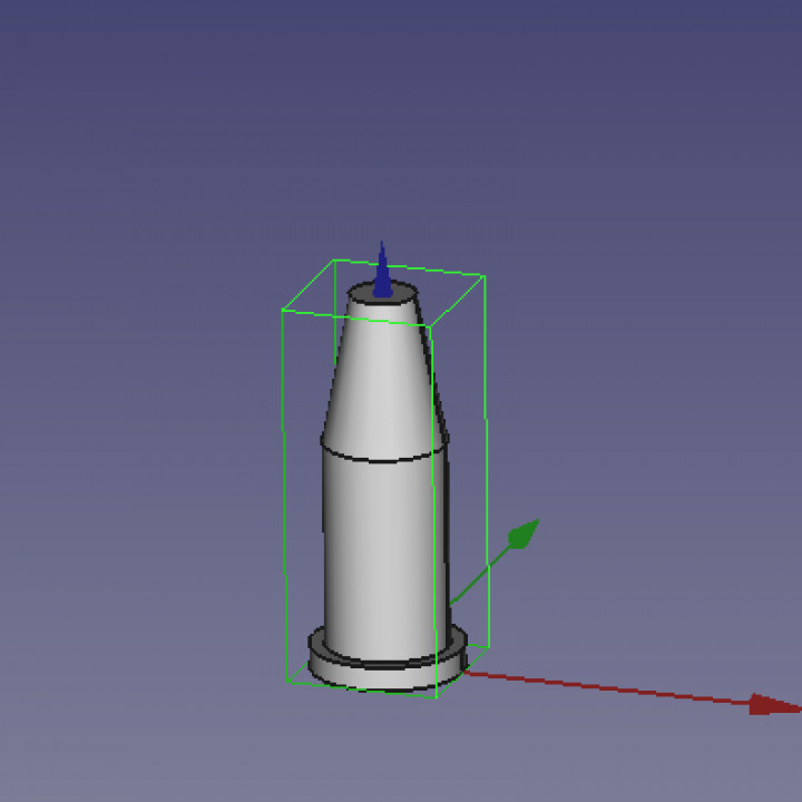 3D Printable 22 Short Caliber Snap Cap by John Lemke