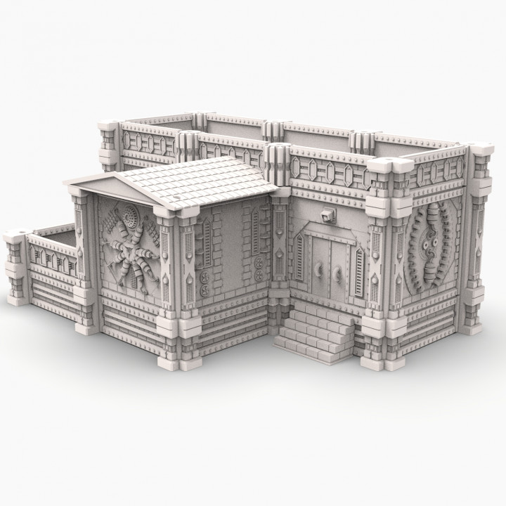 3D Printable Modular Industrial buildings from damocles kickstarter ...