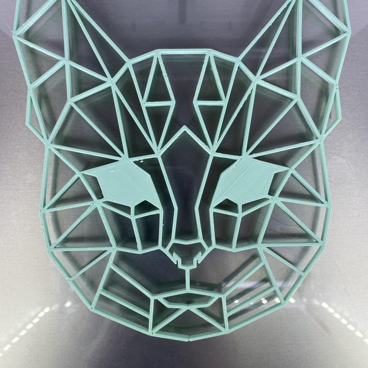 3D Printable Cat (geometric) v2 by Idea Lab