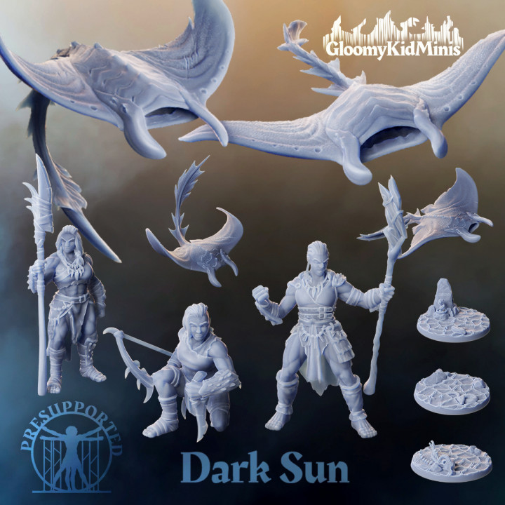 3D Printable Dark Sun 8, Full Set by GloomyKidMinis