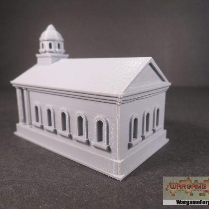 3D Printable Courthouse M007 by Wargame Forge