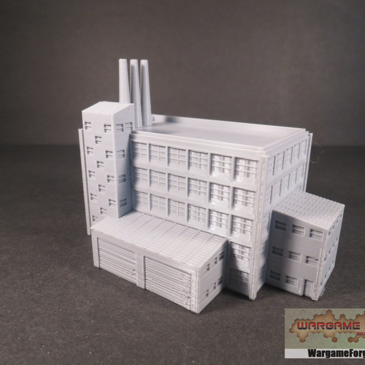3D Printable Factory M008 by Wargame Forge