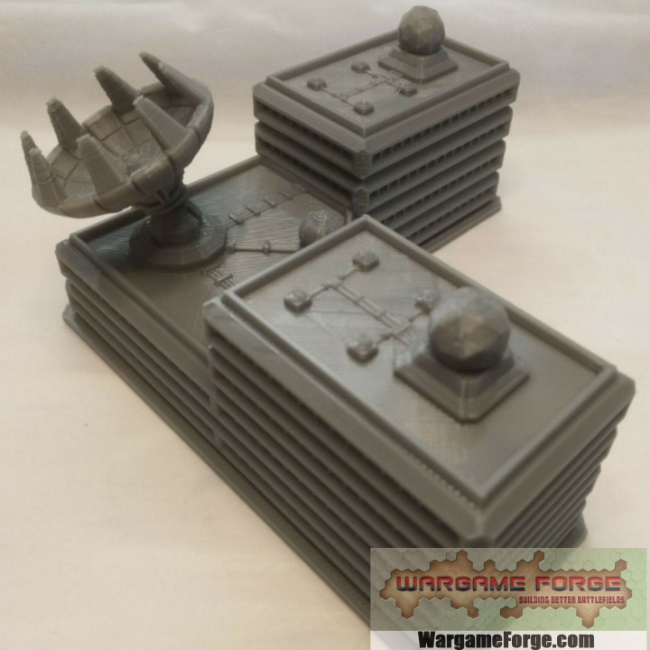 3D Printable Sci-Fi Building 22 Communications Center SF022 by Wargame ...