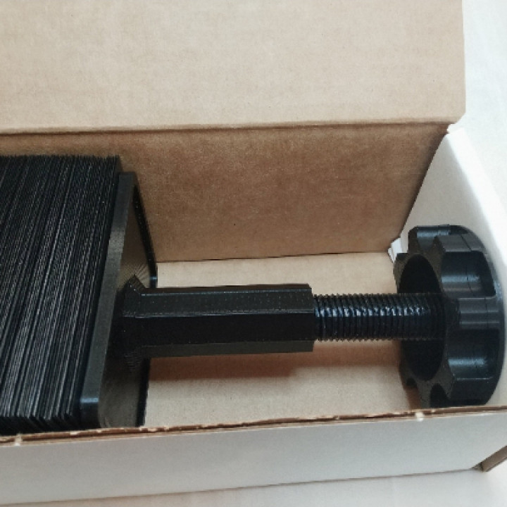 3D Printable 3D Printed Adjustable Card Box Spacer by Wargame Forge