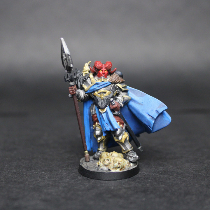 3D Print of Urath, the Tiefling Oathbreaker by Jaketheplumber8