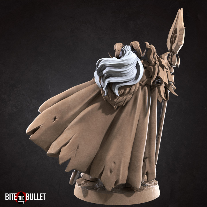 3D Printable Urath, the Tiefling Oathbreaker by Bite the Bullet