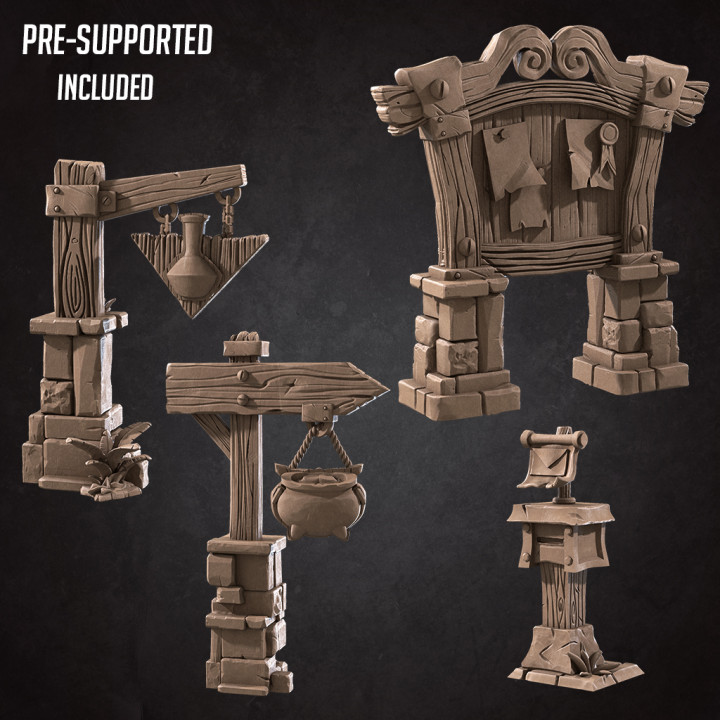 3D Printable City Basic Assets Pack by Bite the Bullet