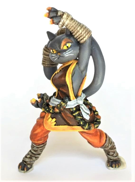 3D Printable Monk Cat by Kawna Minis