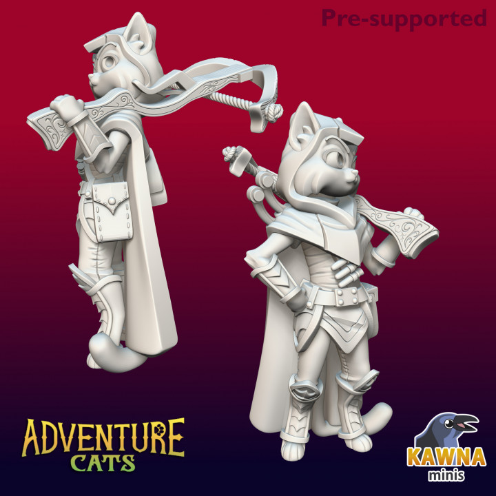 3D Printable Ranger Cat by Kawna Minis