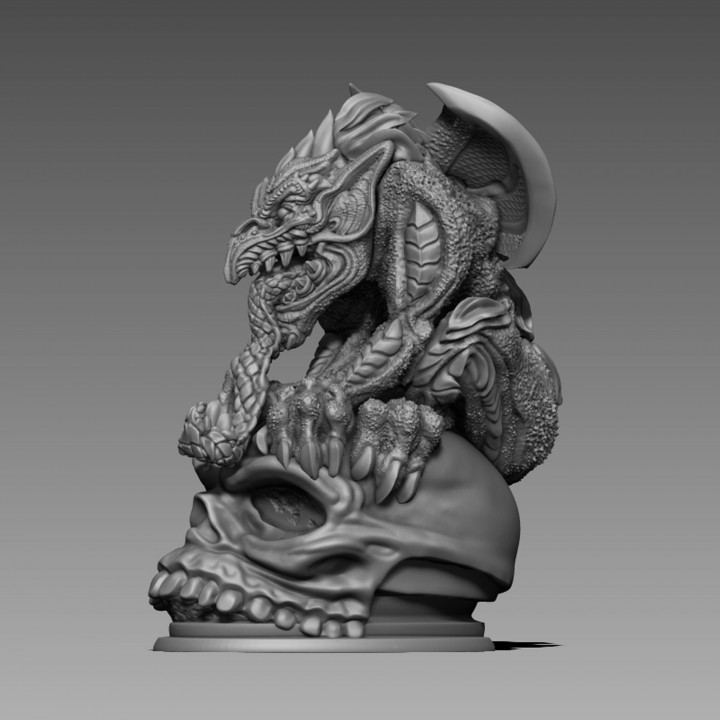 3D Printable Gargoyle and Skull by Richard Hanson