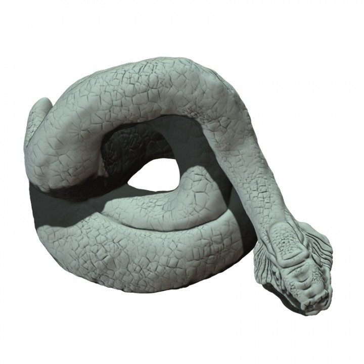 3D Printable Giant Snake by Sculpting George