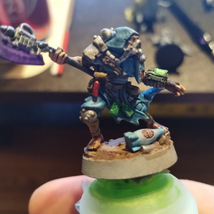 3D Print of The Wasteland Mystic - Post Apocalyptic Monk by btoth