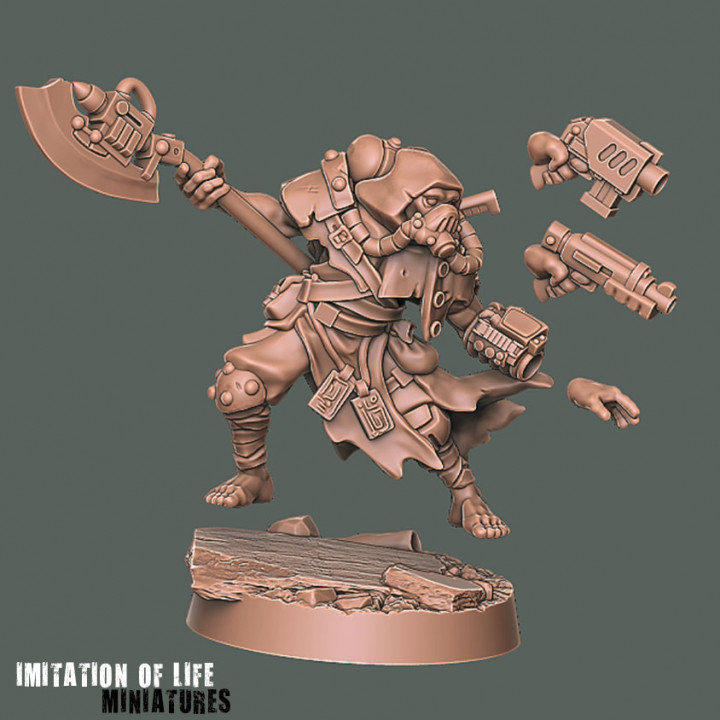 3D Printable The Wasteland Mystic - Post Apocalyptic Monk by Imitation ...