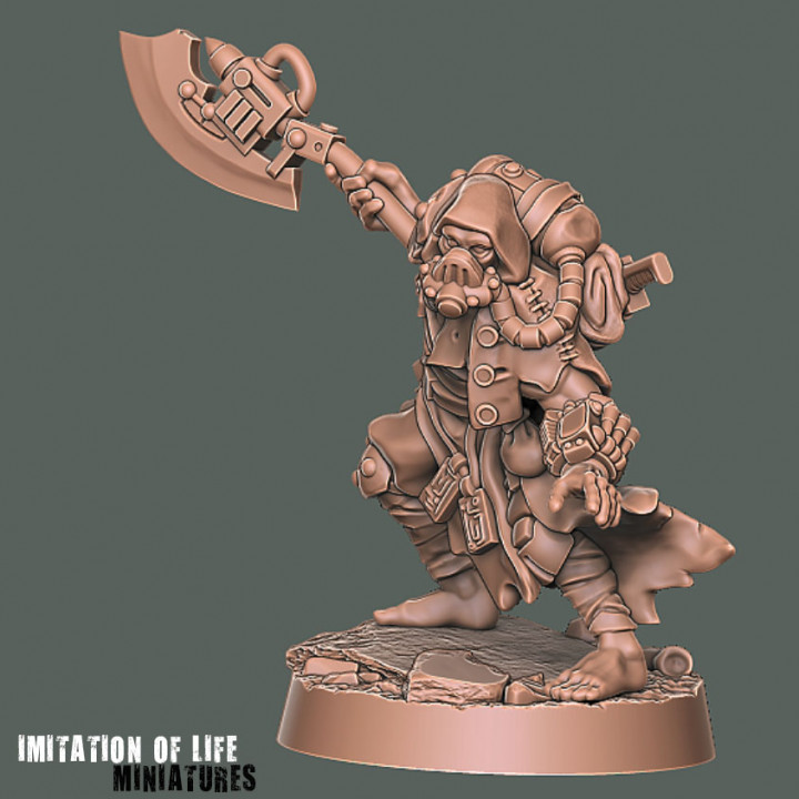 3D Printable The Wasteland Mystic - Post Apocalyptic Monk by Imitation ...