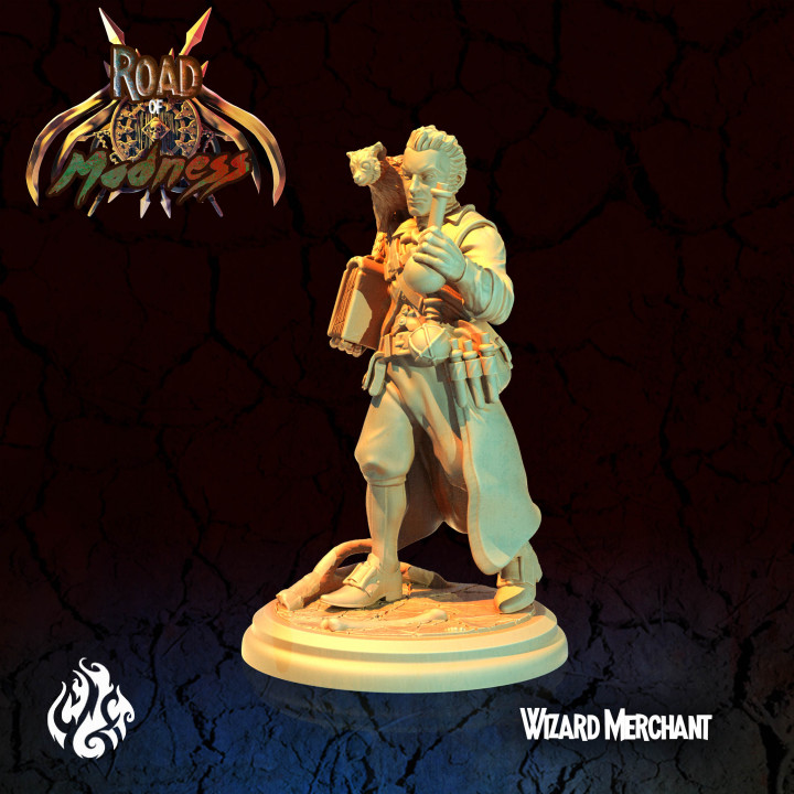 3D Printable Wizard Merchant by Crippled God Foundry