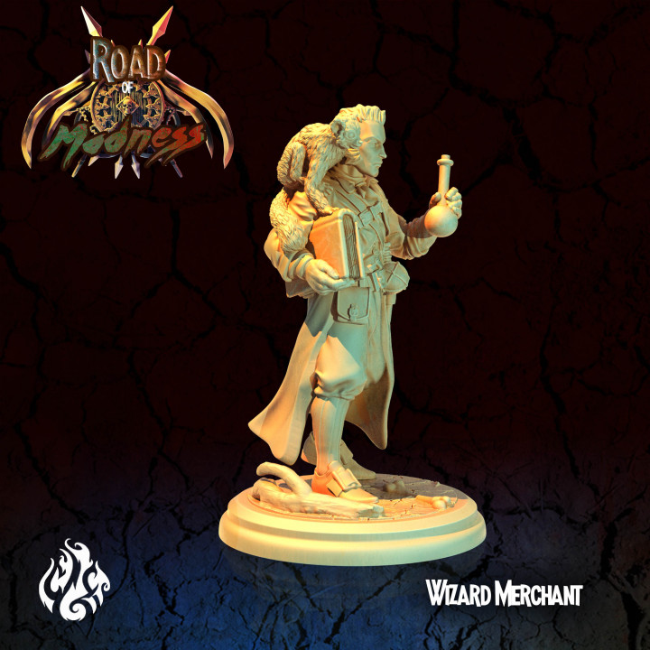 3D Printable Wizard Merchant by Crippled God Foundry
