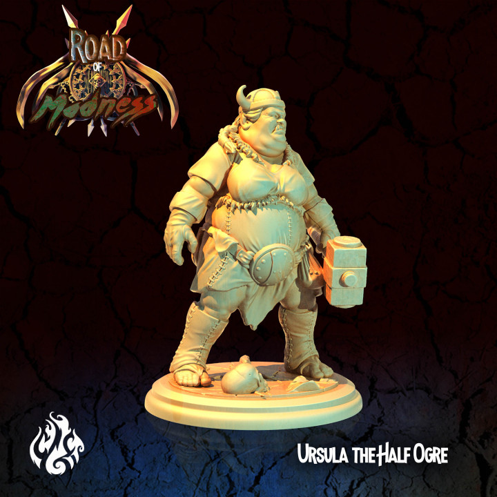 3D Printable Ursula, the Half Ogre Bandit by Crippled God Foundry