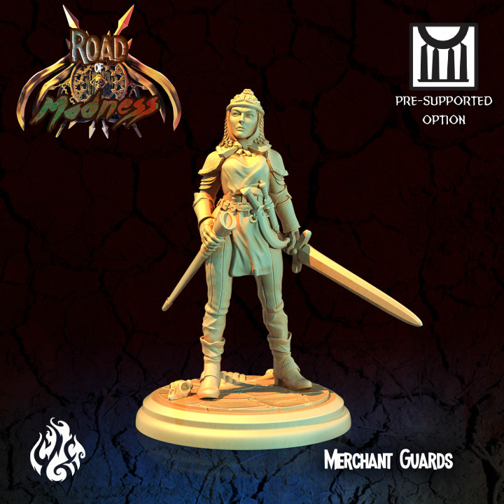 3D Printable Merchant Caravan Guards by Crippled God Foundry