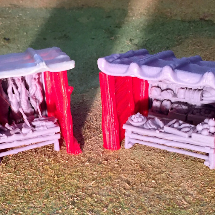 3D Printable Merchant Stand with Slide in walls and tabletop variations ...