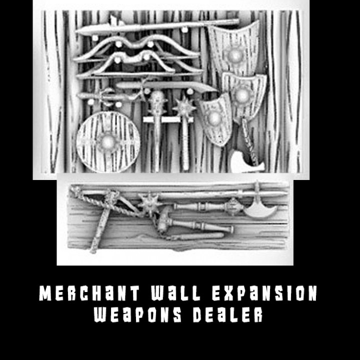 3D Printable Merchant Stand with Slide in walls and tabletop variations ...