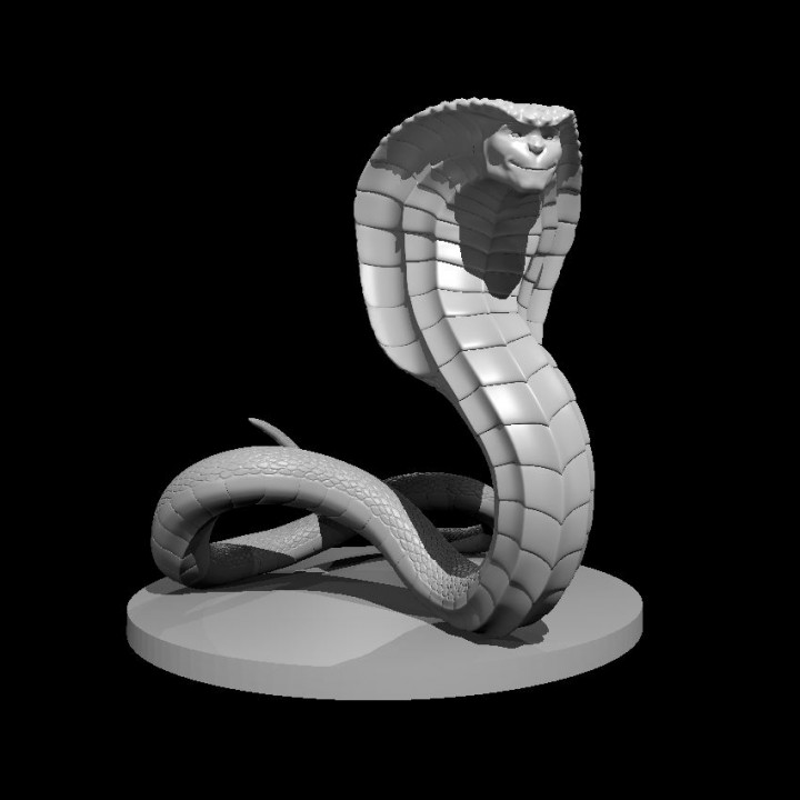 3D Printable Guardian Naga Updated by Miguel Zavala