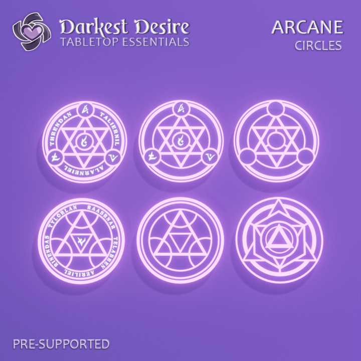 3D Printable Premium Tokens - Full Set by Darkest Desire