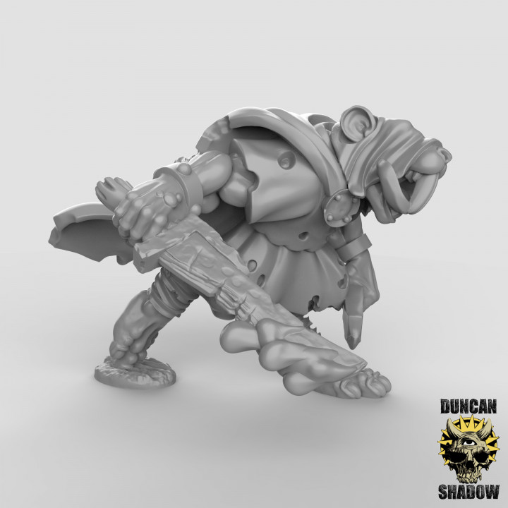 3D Printable Rat Folk Gutter Runners (pre supported) by Duncan Shadow