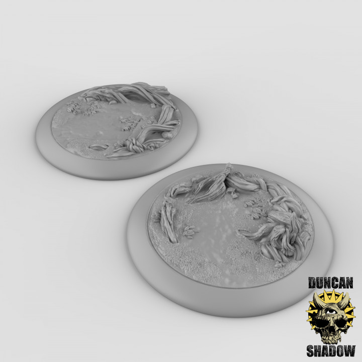 3D Printable Woodland Lipped bases by Duncan Shadow