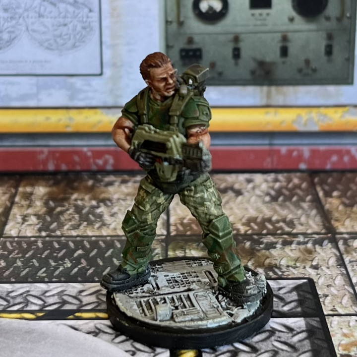 3D Print of HUMAN SPACE MARINE PVT BILLY JOE CROWFORD by ToyGameFan