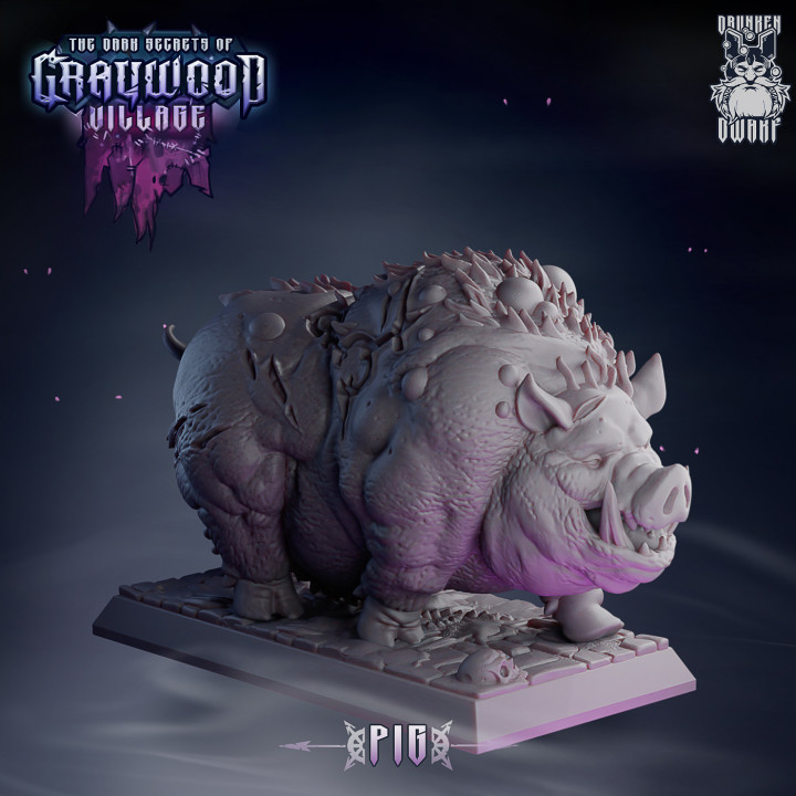 3D Printable Pig by DrunkenDwarf