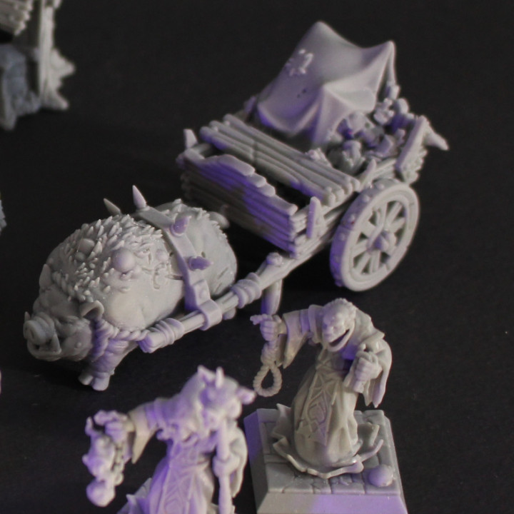 3D Printable wagon of corpses by DrunkenDwarf