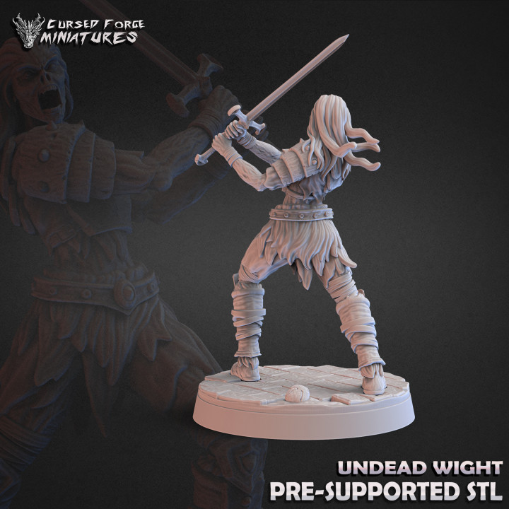 3D Printable Wight (supported) by Cursed Forge Miniatures