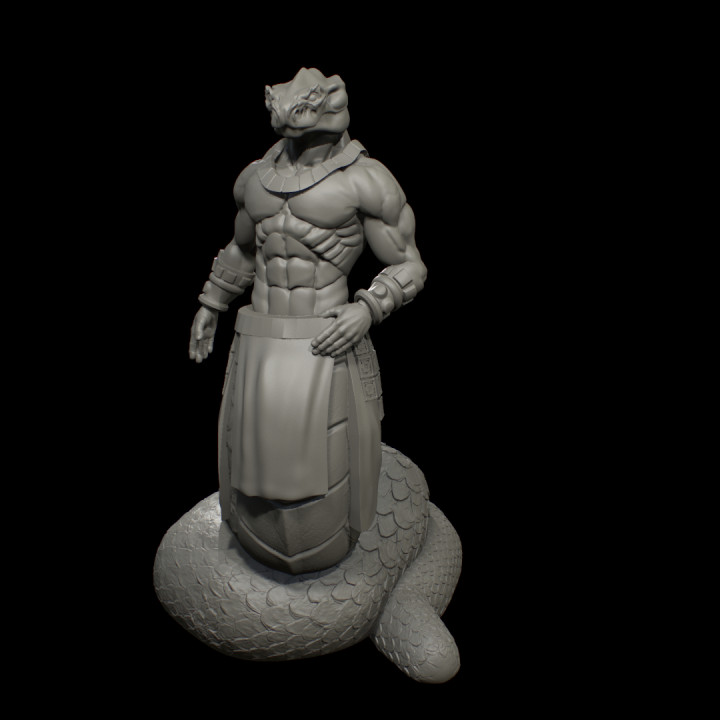 3D Printable Snake-Kin Abomination by Jeremy Smith