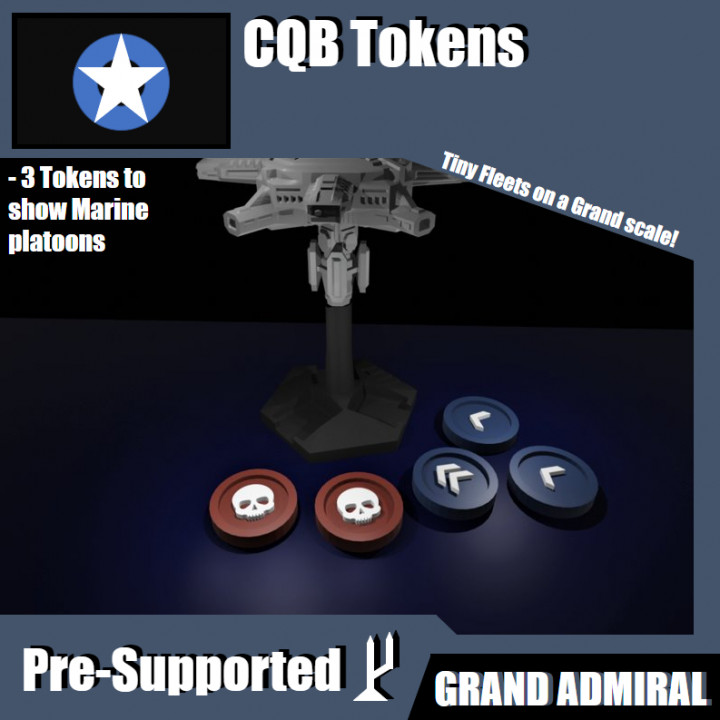 3D Printable SCI-FI Ships Token Pack - CQB Tokens - Presupported by ...
