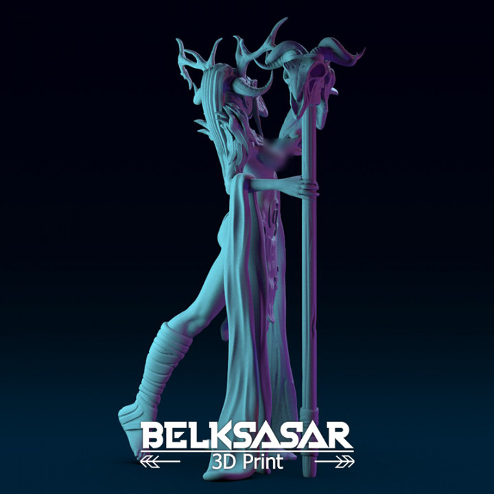 3D Printable Female Wendigo Pose 3 All Variants by Belksasar