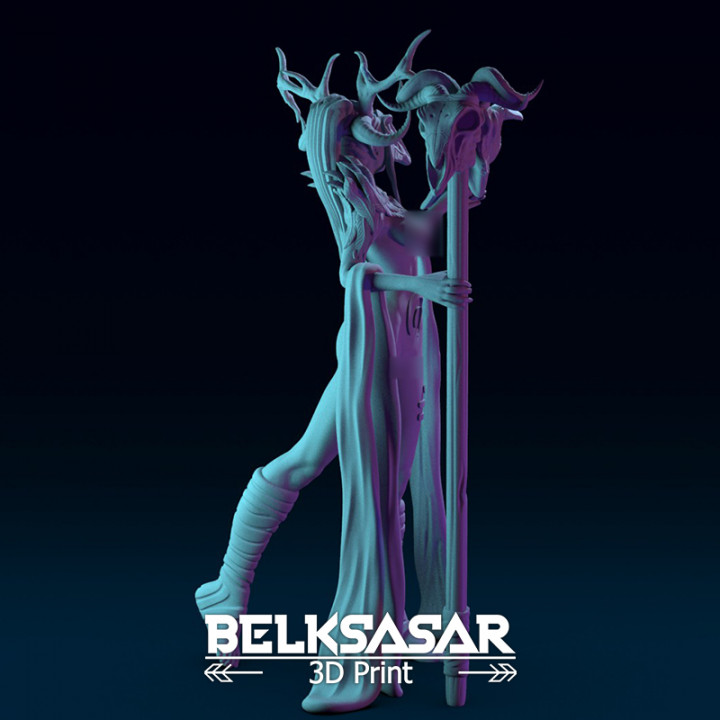 3D Printable Female Wendigo Pose 3 All Variants by Belksasar