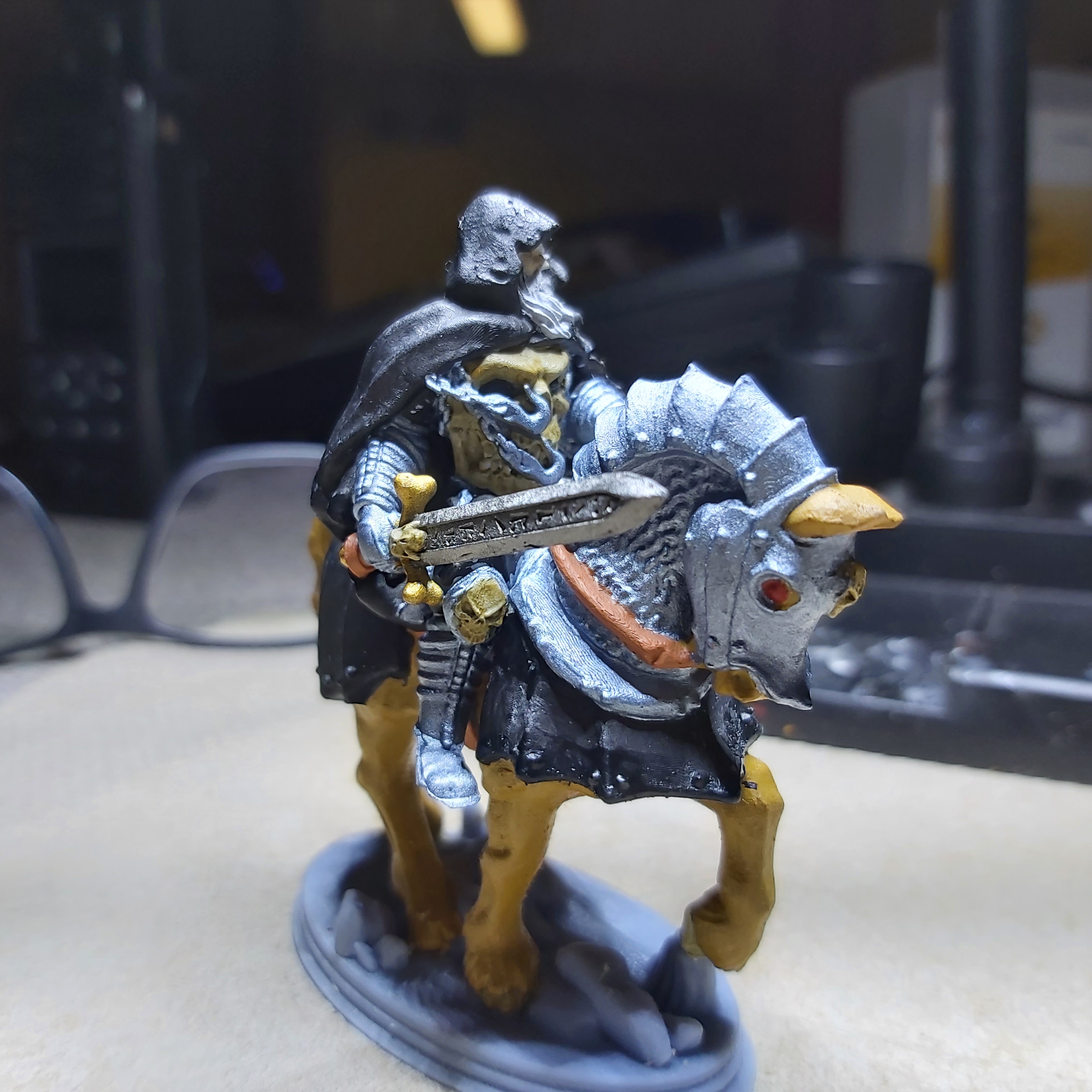 3D Printable Death Knight Fantasy Rider by Rudolf Arendt