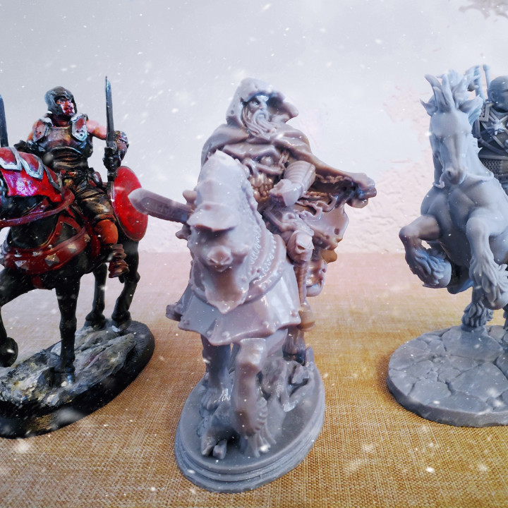 3D Printable Death Knight Fantasy Rider by Rudolf Arendt