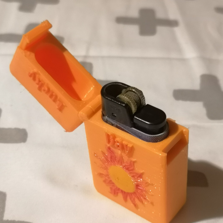 3D Printable LIGHTER COVER by fawzi behbehani